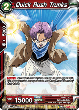 Dragon Ball Super TCG | BT3-011 Quick Rush Trunks – DBZ Exchange