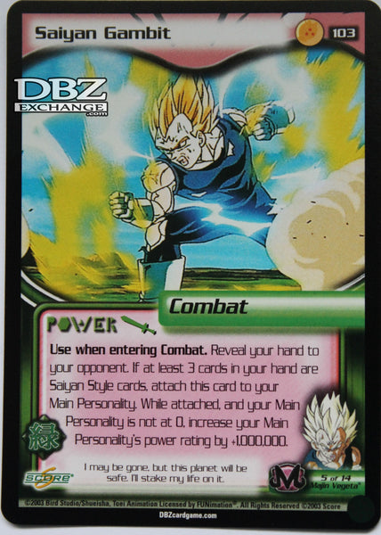 Retro DBZ CCG | 103 Saiyan Gambit – DBZ Exchange