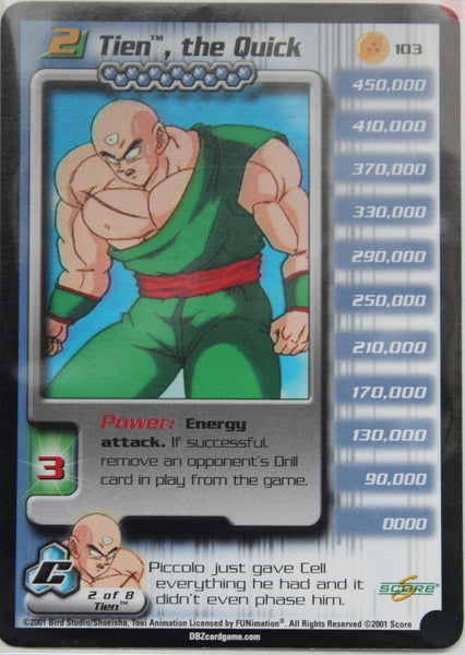 Retro DBZ CCG | 103 Tien the Quick Lv2 Personality – DBZ Exchange