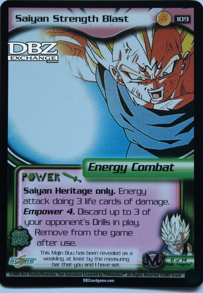 Retro Score DBZ CCG | 109 Saiyan Strength Blast – DBZ Exchange