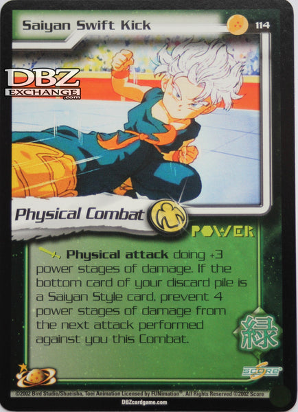 Retro DBZ CCG | 114 Saiyan Swift Kick – DBZ Exchange