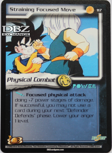 Retro DBZ CCG | 117 Straining Focused Move – DBZ Exchange