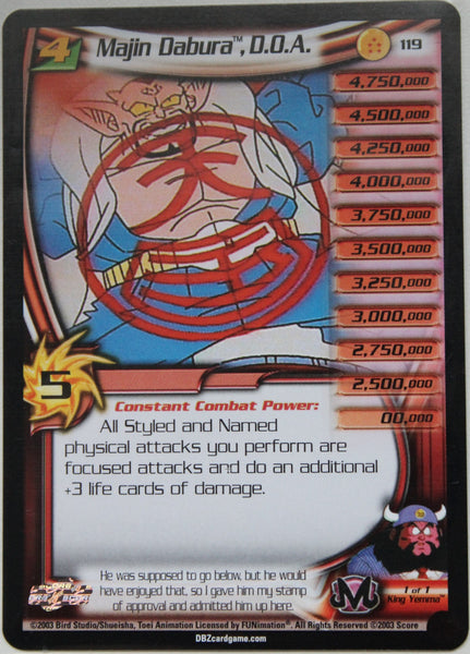 DBZ CCG | 119 Majin Dabura D.O.A. Lv4 Personality – DBZ Exchange