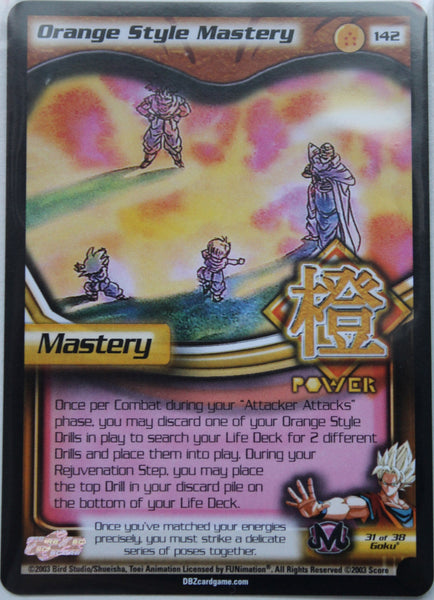 DBZ CCG | 142 Orange Style Mastery – DBZ Exchange