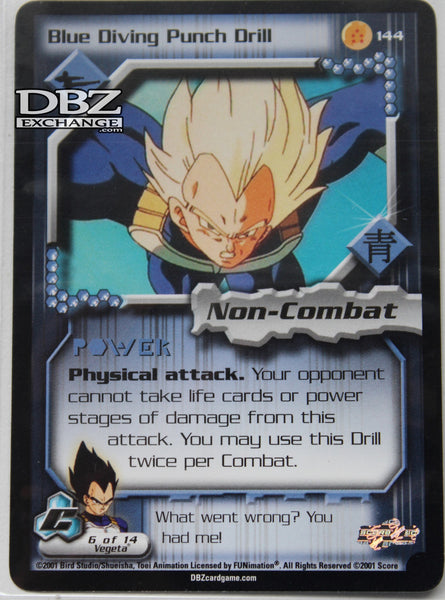 Retro DBZ CCG | 144 Blue Diving Punch Drill – DBZ Exchange