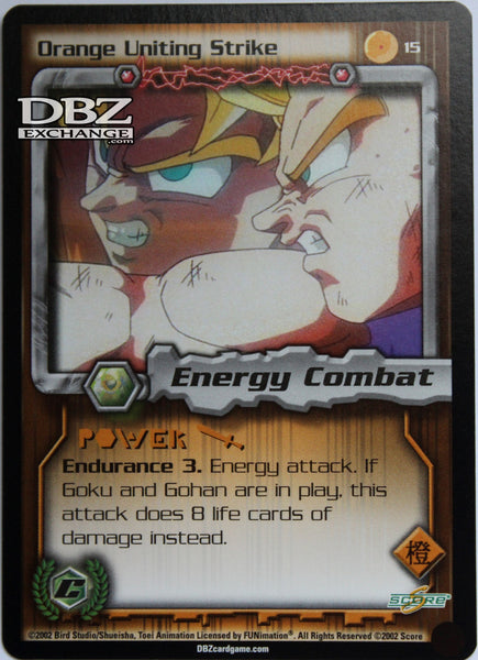 Retro DBZ CCG | 15 Orange Uniting Strike – DBZ Exchange