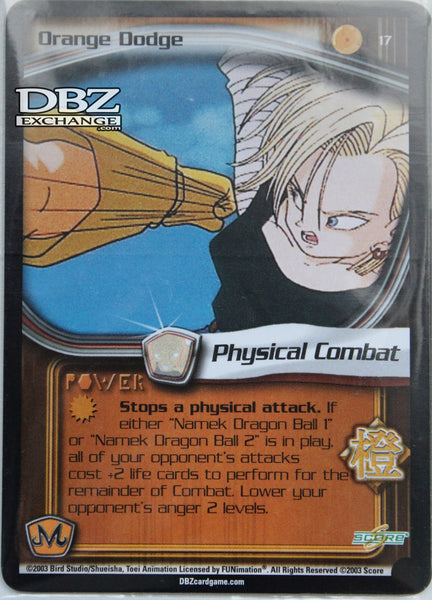 Retro DBZ CCG | 17 Orange Dodge – DBZ Exchange