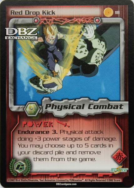 Retro DBZ CCG | 18 Red Drop Kick – DBZ Exchange