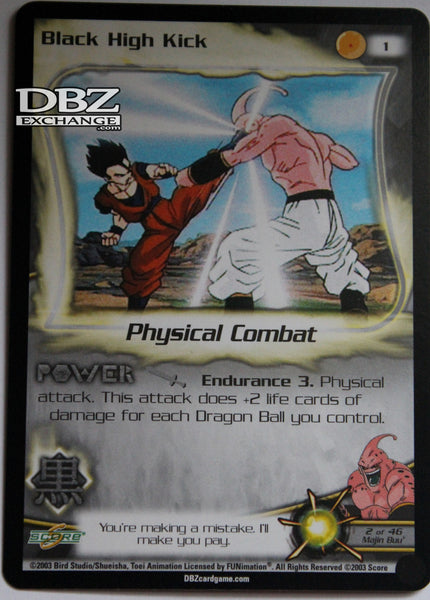 Retro DBZ CCG | 1 Black High Kick – DBZ Exchange