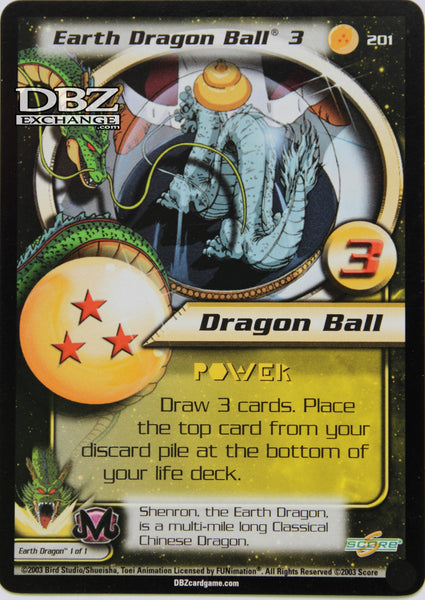 Retro DBZ CCG | 201 Earth Dragon Ball 3 – DBZ Exchange