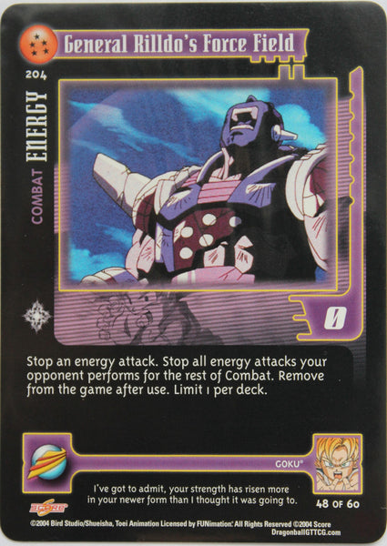 DBGT CCG | 204 General Rilldo's Force Field – DBZ Exchange