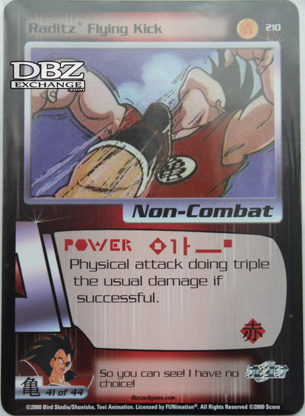 Retro DBZ CCG | 210 Raditz Flying Kick – DBZ Exchange