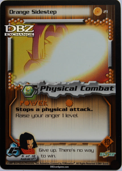 Retro DBZ CCG | 21 Orange Sidestep – DBZ Exchange