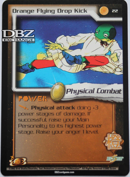 Retro DBZ CCG | 22 Orange Flying Drop Kick – DBZ Exchange