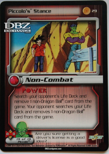 Retro DBZ CCG | 29 Piccolo's Stance – DBZ Exchange