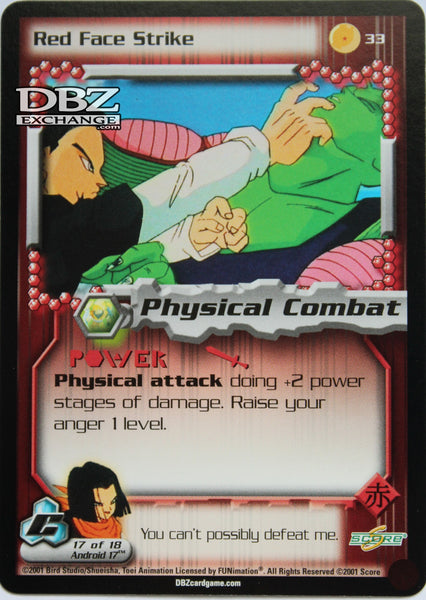 Retro DBZ CCG | 33 Red Face Strike – DBZ Exchange