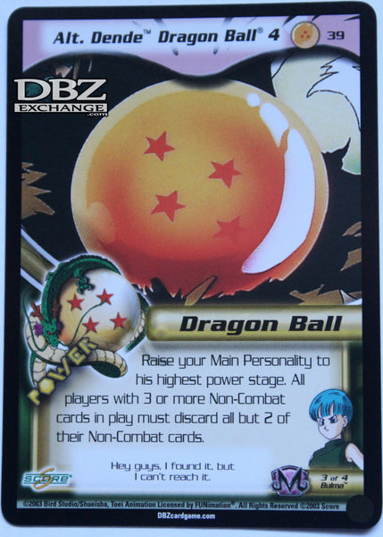 Retro Score DBZ CCG | 39 Alt. Dende Dragon Ball 4 – DBZ Exchange