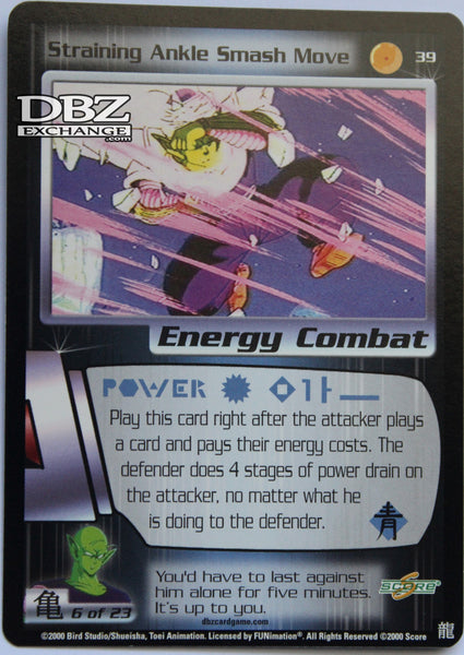 Retro DBZ CCG | 39 Straining Ankle Smash Move – DBZ Exchange