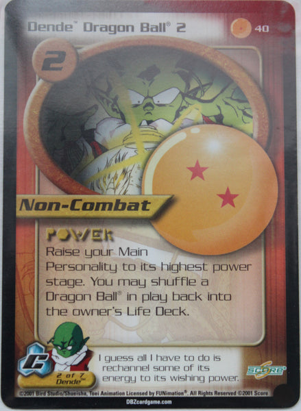 Retro DBZ CCG | 40 Dende Dragon Ball 2 – DBZ Exchange