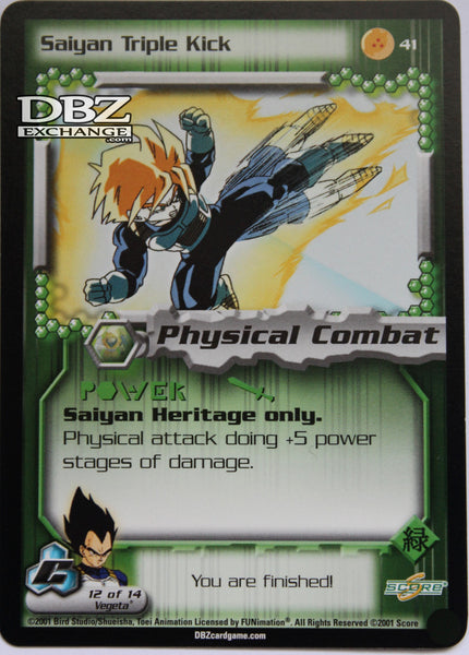 Retro DBZ CCG | 41 Saiyan Triple Kick – DBZ Exchange