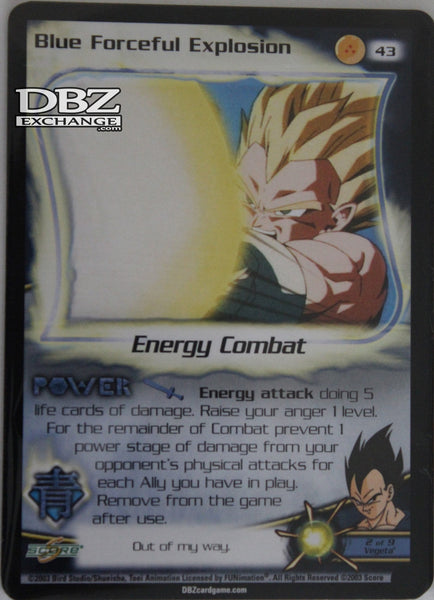 Retro DBZ CCG | 43 Blue Forceful Explosion – DBZ Exchange