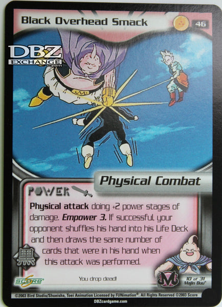 Retro DBZ CCG | 46 Black Overhead Smack – DBZ Exchange
