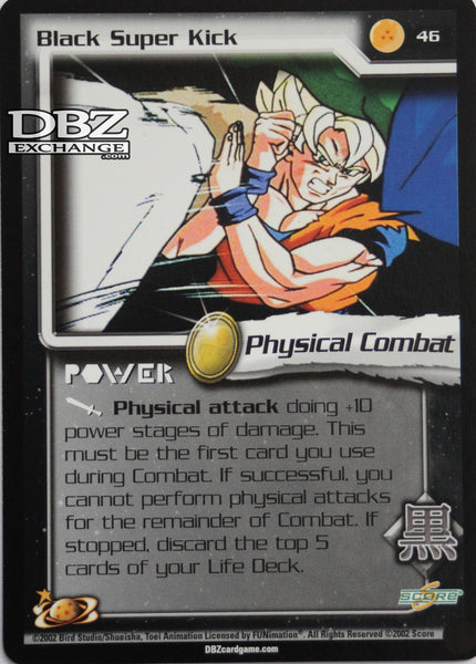 Retro DBZ CCG | 46 Black Super Kick – DBZ Exchange
