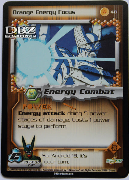 Retro DBZ CCG | 48 Orange Energy Focus – DBZ Exchange