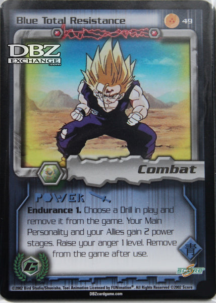 Retro DBZ CCG | 49 Blue Total Resistance – DBZ Exchange