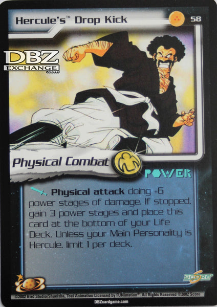 Retro DBZ CCG | 58 Hercule's Drop Kick – DBZ Exchange