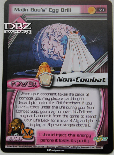 Retro DBZ CCG | 59 Majin Buu's Egg Drill – DBZ Exchange