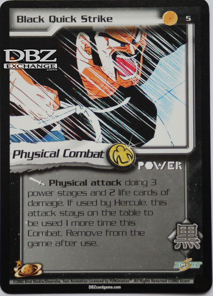 Retro DBZ CCG | 5 Black Quick Strike – DBZ Exchange