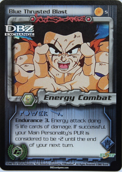 Retro DBZ CCG | 5 Blue Thrusted Blast – DBZ Exchange
