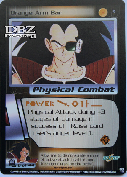 Retro DBZ CCG | 5 Orange Arm Bar – DBZ Exchange