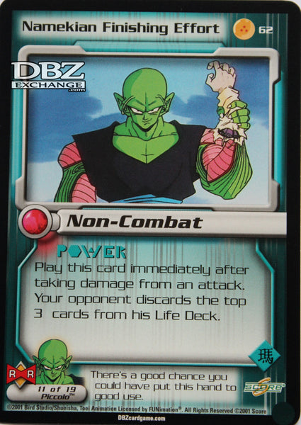 Retro DBZ CCG | 62 Namekian Finishing Effort – DBZ Exchange