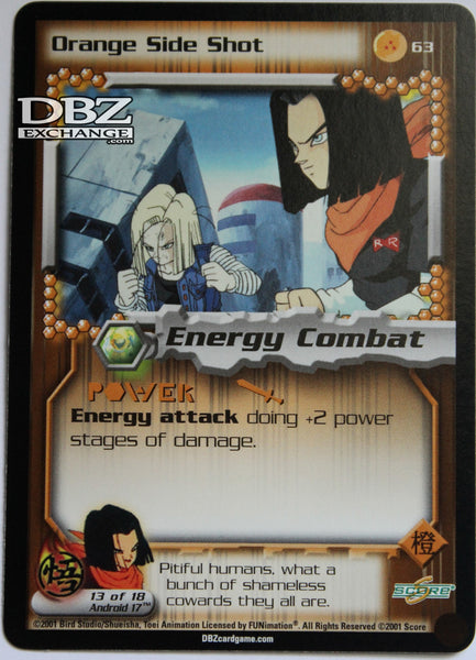Retro DBZ CCG | 63 Orange Side Shot – DBZ Exchange