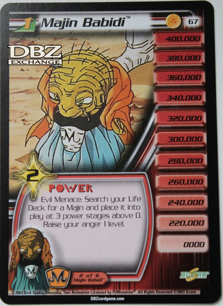 DBZ CCG | 67 Majin Babidi Lv1 Personality – DBZ Exchange