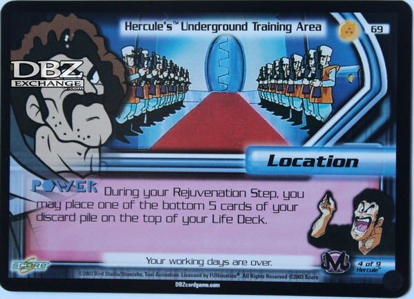 Retro Score DBZ CCG | 69 Hercule's Underground Training Area – DBZ Exchange