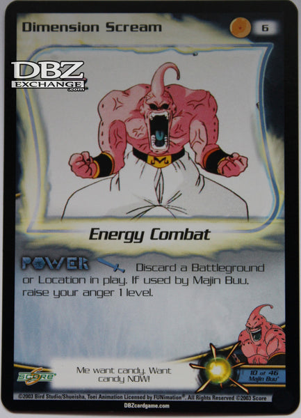 Retro DBZ CCG | 6 Dimension Scream – DBZ Exchange