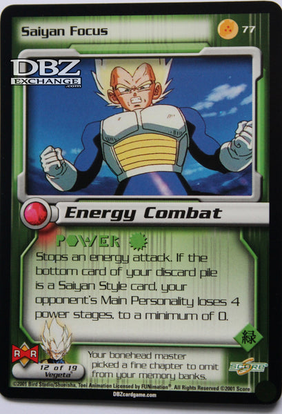 Retro DBZ CCG | 77 Saiyan Focus – DBZ Exchange