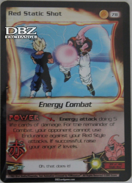 Retro DBZ CCG | 78 Red Static Shot – DBZ Exchange