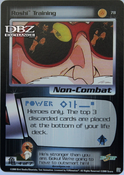 Retro DBZ CCG | 78 Roshi Training – DBZ Exchange