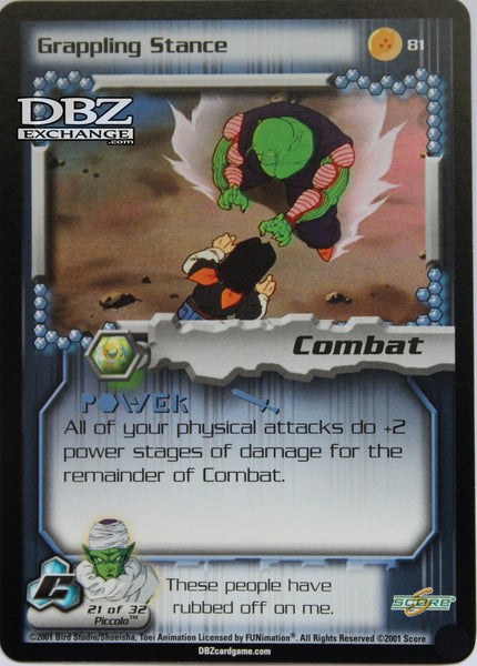 Retro DBZ CCG | 81 Grappling Stance – DBZ Exchange