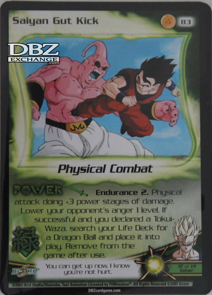 Retro DBZ CCG | 83 Saiyan Gut Kick – DBZ Exchange