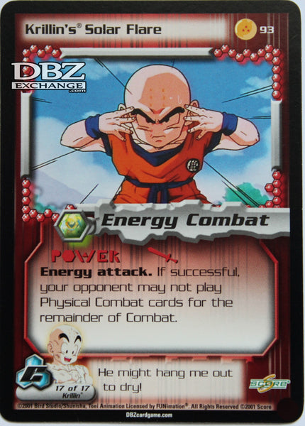 Retro DBZ CCG | 93 Krillin's Solar Flare – DBZ Exchange