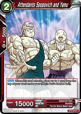 Dragon Ball Super TCG | BT2-024 Attendants Spopovich and Yamu – DBZ ...