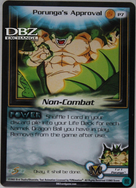 Retro DBZ CCG | P7 Porunga's Approval – DBZ Exchange