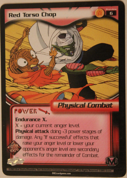 DBZ CCG | Preview 6 Red Torso Chop – DBZ Exchange