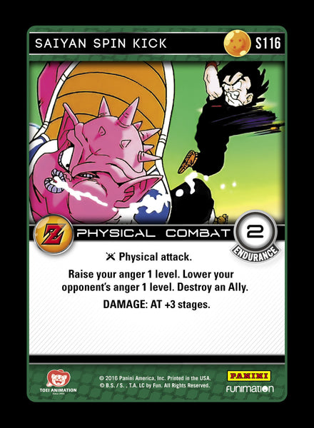 DBZ CCG | S116 Saiyan Spin Kick – DBZ Exchange