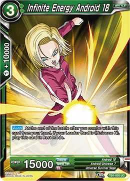 Dragon Ball Super TCG | TB1-055 Infinite Energy Android 18 – DBZ Exchange